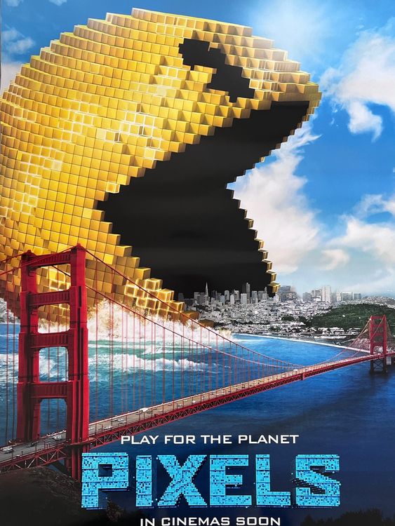 Pixels Original Film Plakat Game Movie Pac-Man Poster Arcade | Kaufen ...