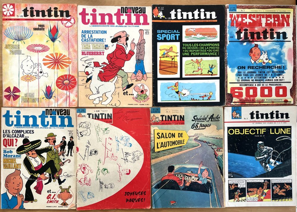 Journal Tintin - Couvertures Tintin - Dessins Hergé (Gebraucht) in ...