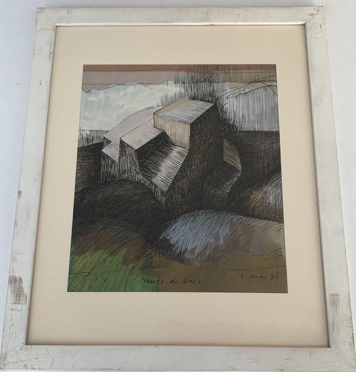 Konrad Hofer (1928-2006) Mischtechnik (Gebraucht) in Root für CHF 35 – mit Lieferung auf Ricardo ...