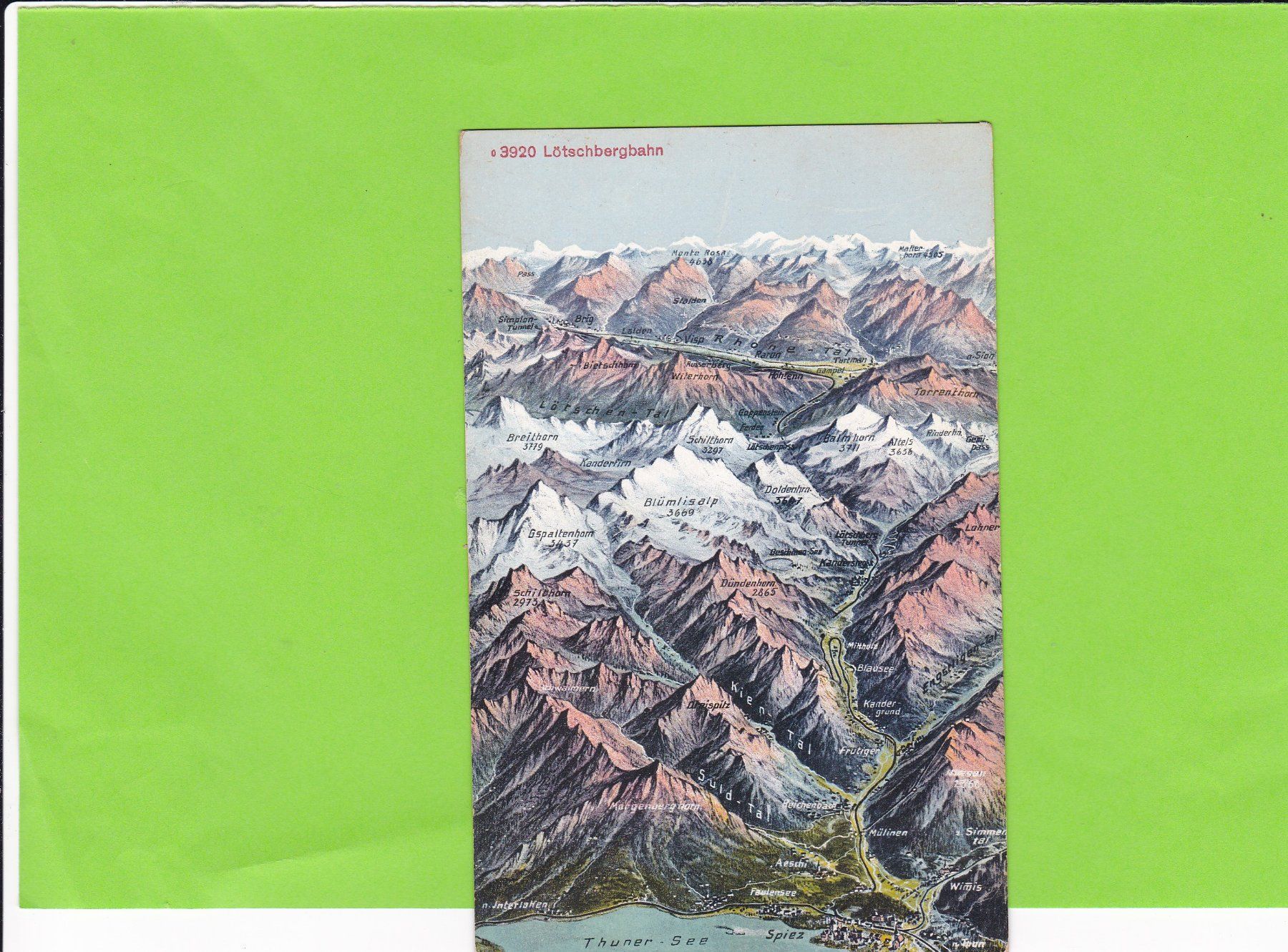 Panorama Lötschbergbahn (Gebraucht) in St. Peterzell für CHF 2 – mit ...