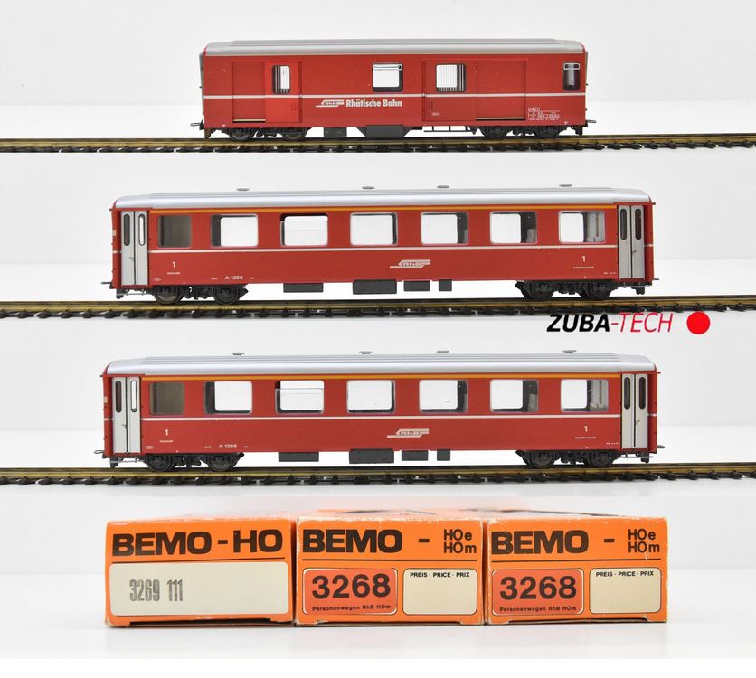 Bemo 3x Personenwagen RhB H0m GS mit OVP (Gebraucht) in St. Gallen für CHF 43 – mit Lieferung ...