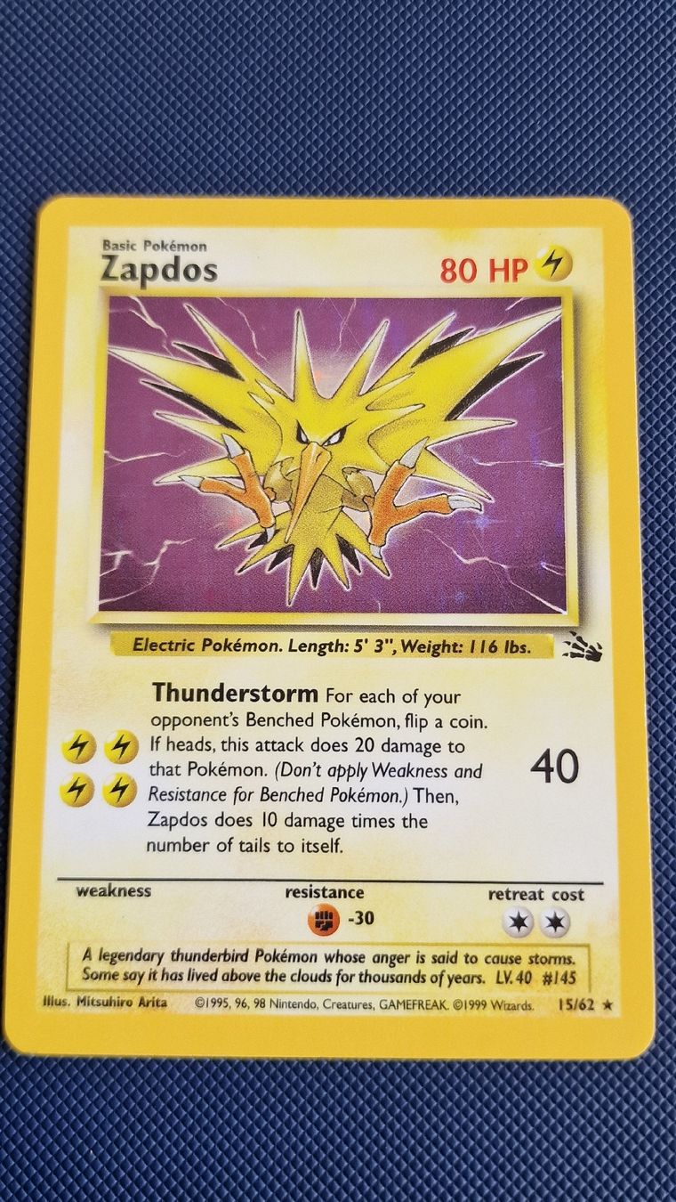 Zapdos [Holo] #15 – Pokémon Fossil (Gebraucht) in Veytaux für CHF 24.9 ...