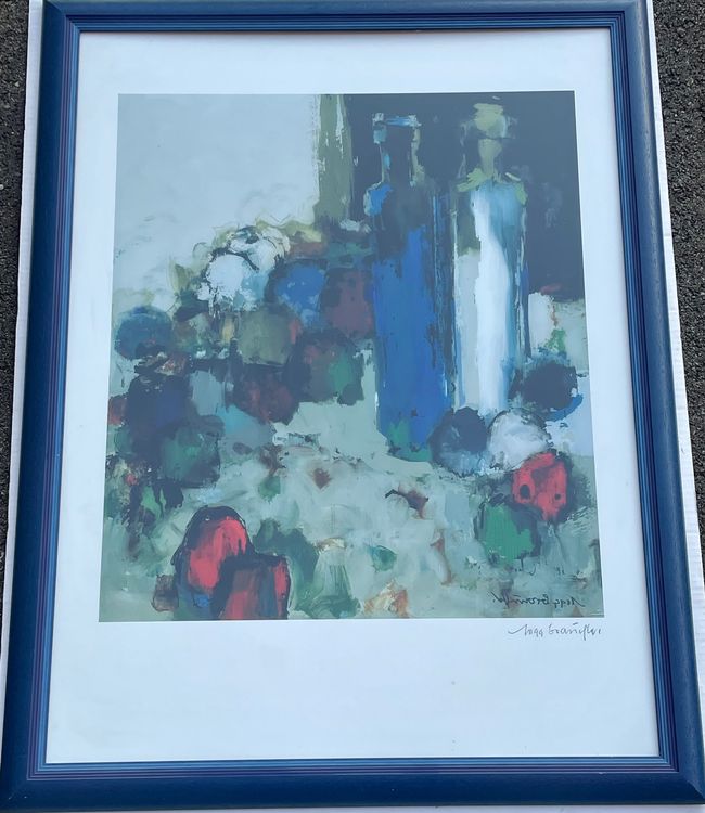 Grosse Stilleben Lithografie unleserlich handsigniert (Gebraucht) in Root für CHF 10 – nur ...