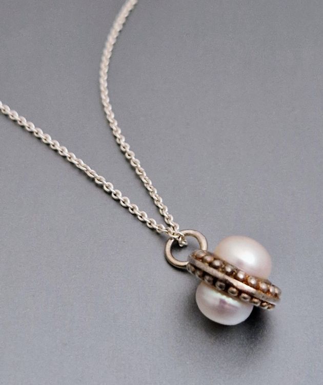 Vintage 925 Designer Silberkette Perle | Kaufen auf Ricardo