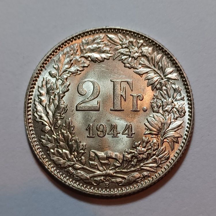2 Franken 1944 unz-stgl (Gebraucht) in Pfäffikon ZH für CHF 15 – mit Lieferung auf Ricardo kaufen