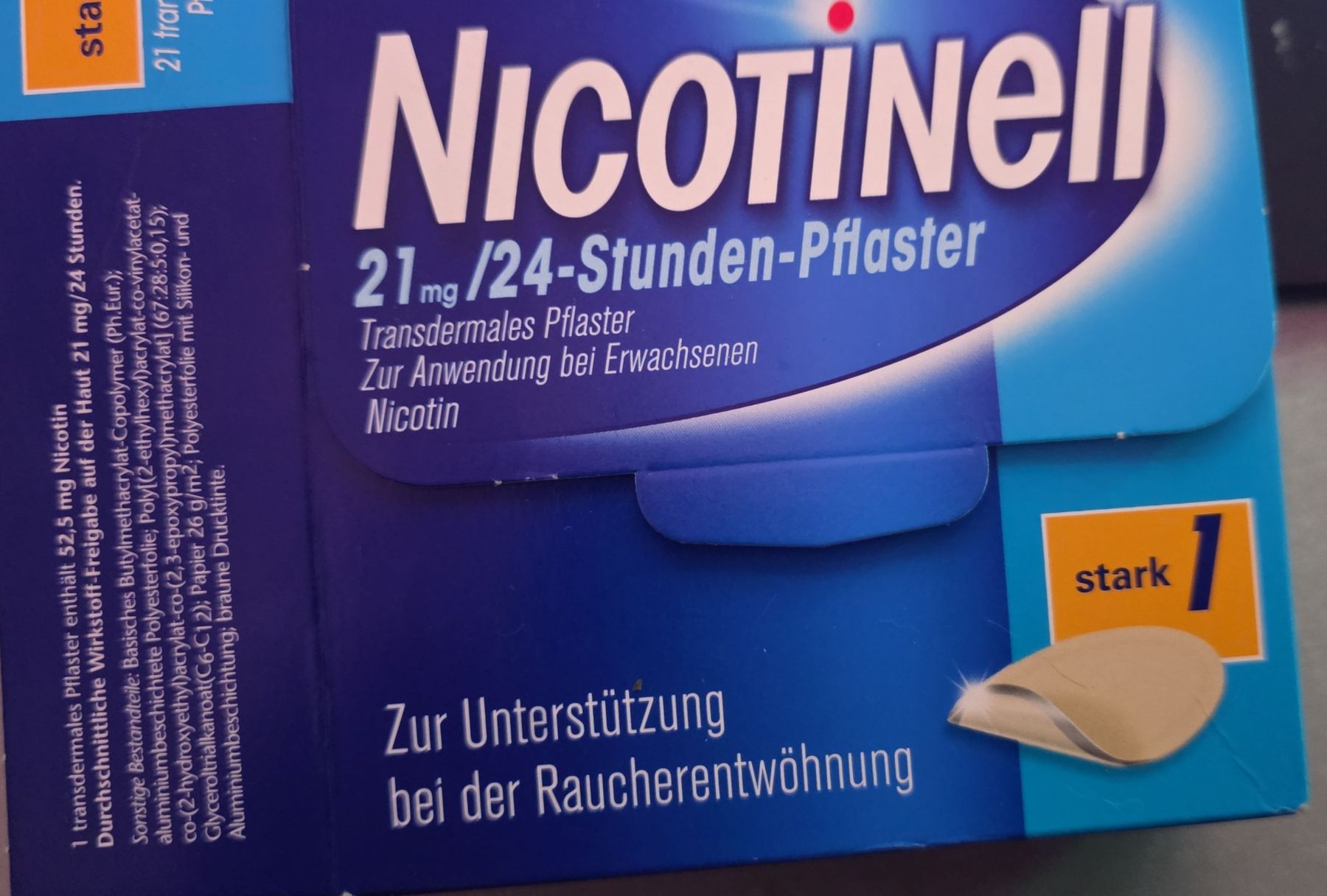 NICOTINELL 21mg Pflaster, Stark 1, noch 16 Stück (Neu (gemäss ...