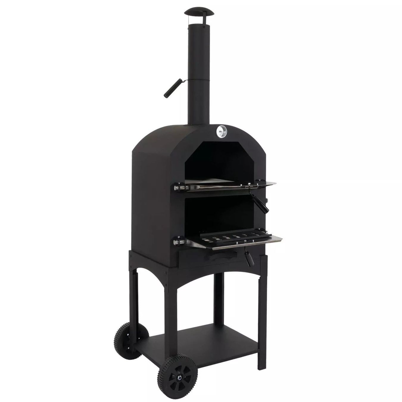 Pizzaofen Gartenofen Ofen SCHWARZ Holzkohlegrill Grill (Neu und ...