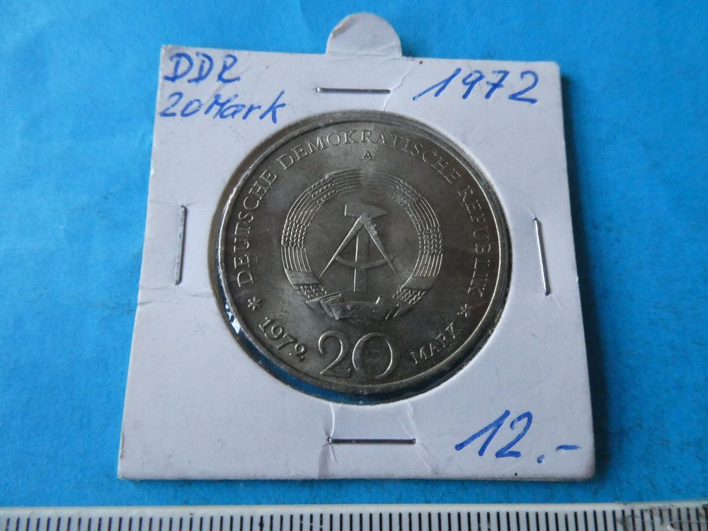 DDR 1972, 20 Mark Sondermünze Wilhelm Pieck | Kaufen auf Ricardo