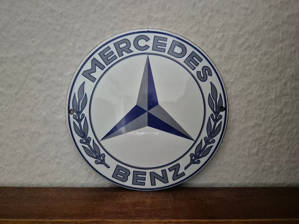Emailschild Mercedes Benz Logo Service Auto Emaille Schild | Kaufen auf ...