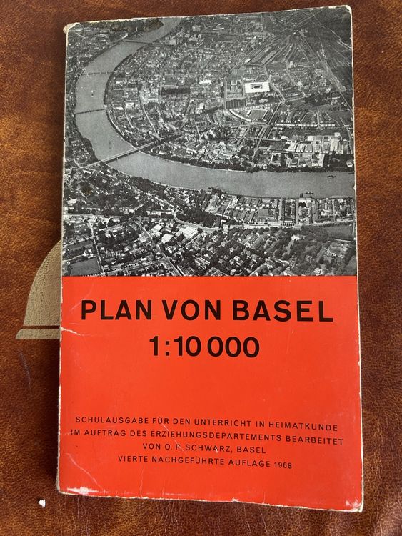 Stadtplan Basel Schulbuch 1:10'000 1968 Rarität (Gebraucht) in möhlin ...