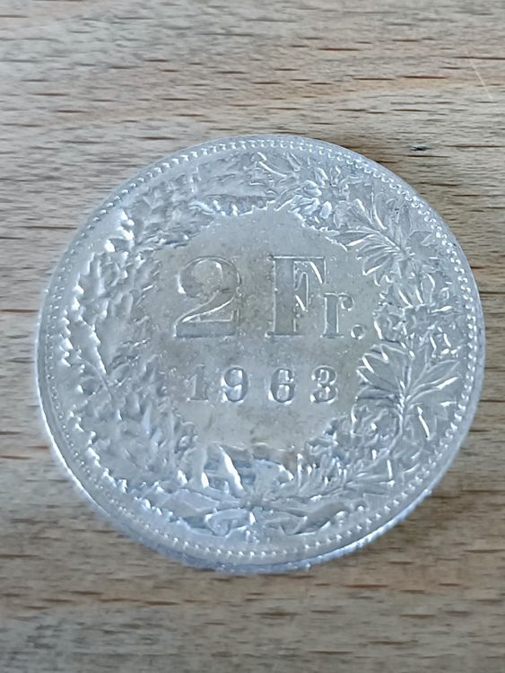 2 Franken Silber Münze, 1963 , 10 Gramm. | Kaufen auf Ricardo