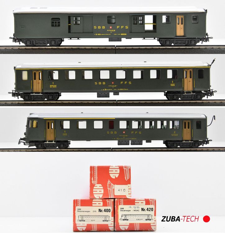 HAG 3x EW I Personenwagen der SBB H0 WS mit OVP (Gebraucht) in St. Gallen für CHF 84 – mit ...