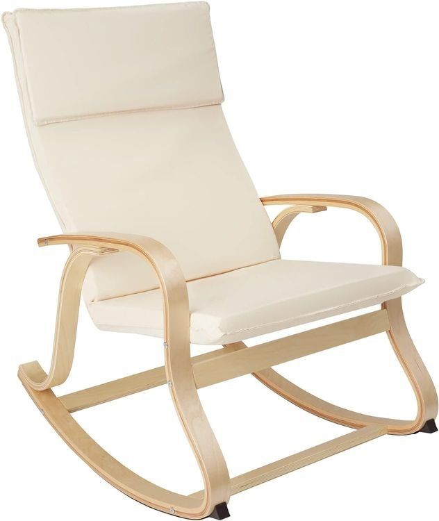 Holz Schaukelstuhl Schaukelsessel Rocking Chair Sessel BEYLA (Neu und ...