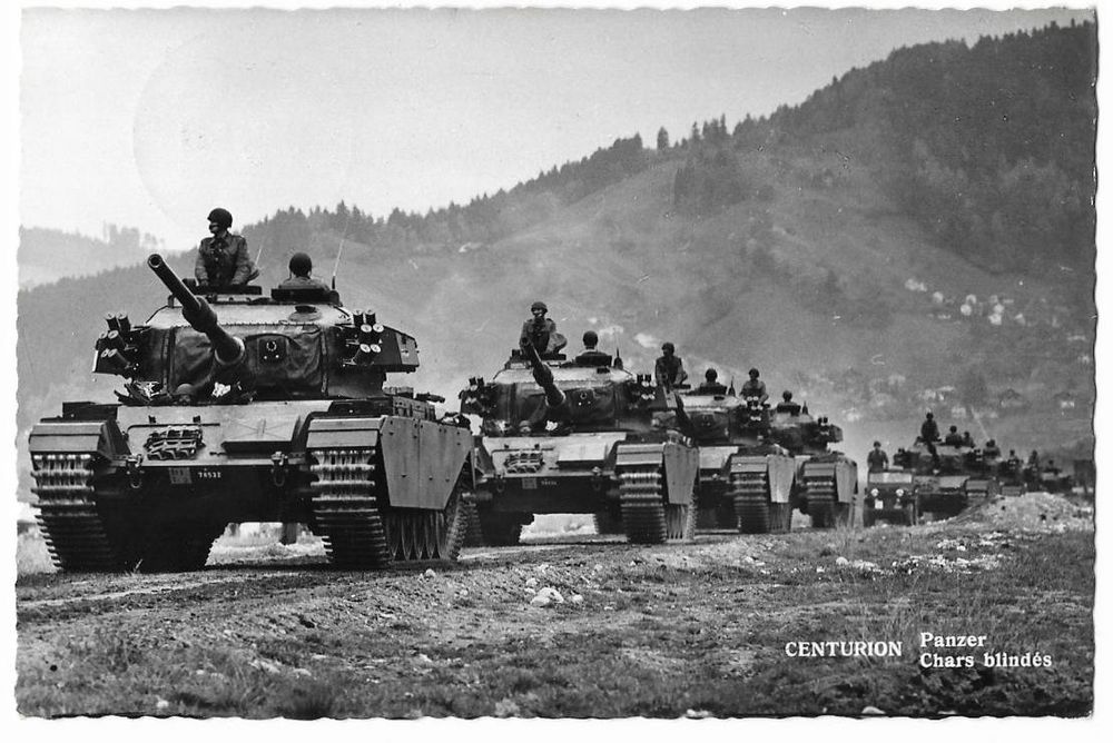 Militär: Centurion PANZER Verband, Foto-AK 1968 (Gebraucht) in Engelburg für CHF 9 – mit ...
