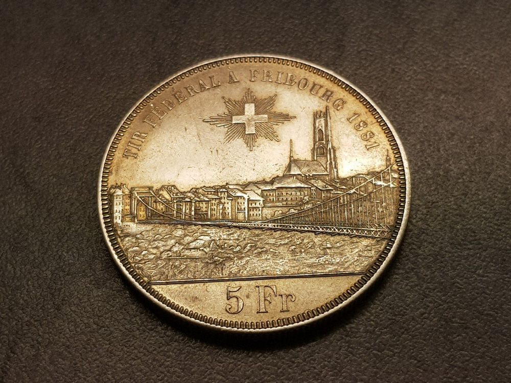 5 fr Tir Federal Fribourg 1881 | Kaufen auf Ricardo