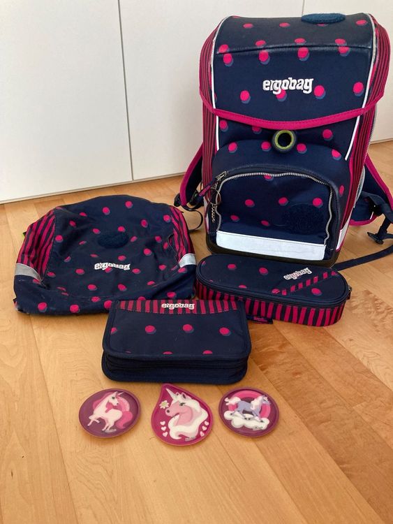 Schulrucksack mit Turntasche und Etui von Ergobag | Kaufen auf Ricardo