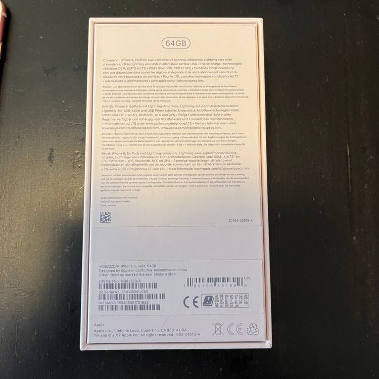 Apple iPhone 8, Gold, 64GB - Model A1905 (Gebraucht) in Lausanne für ...