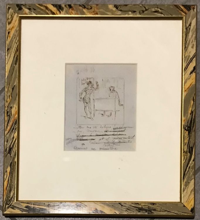 Sehr Interessante Zeichnung Unleserlich Signiert | Kaufen auf Ricardo