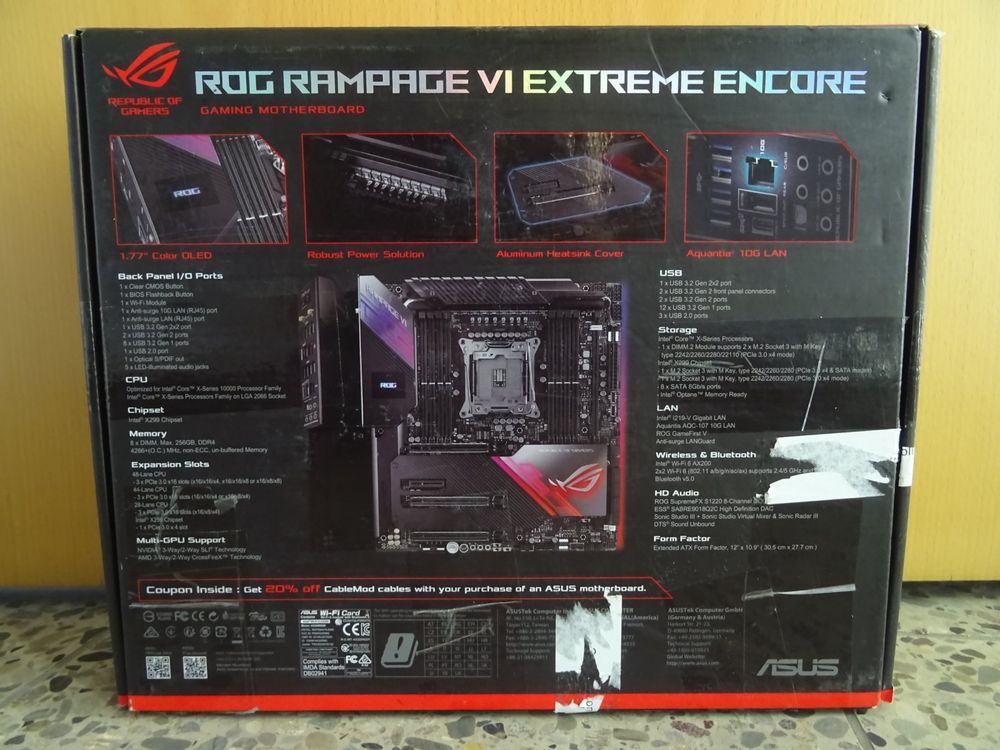 ASUS ROG Rampage VI Extreme Encore Gaming-Mainboard (Gebraucht) in ...