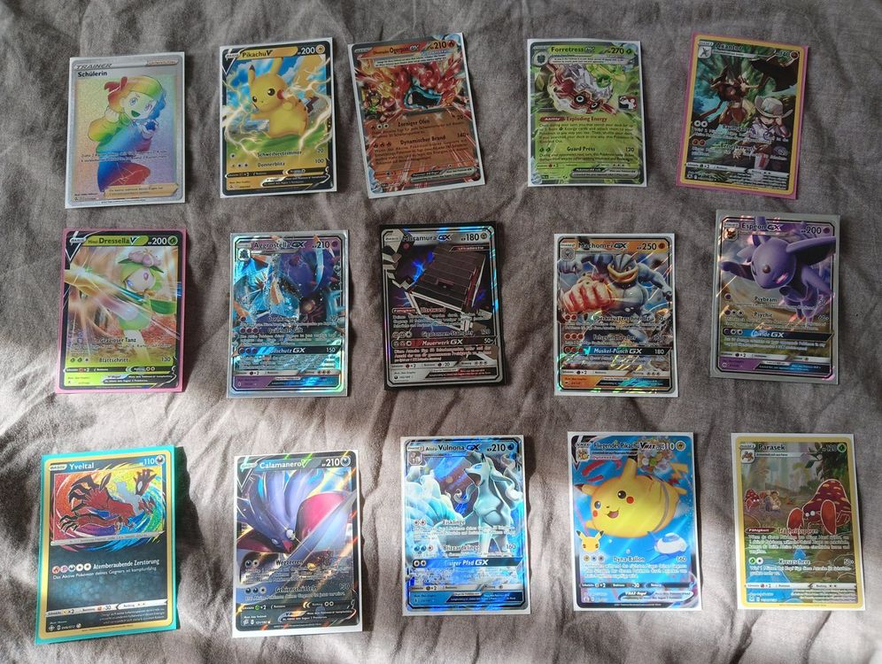 Seltene Pokémon Karten (ex, V, GX, Vmax, Rainbowrare, TA) | Kaufen auf ...