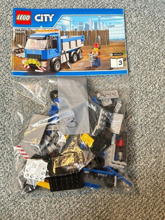 LEGO 60075 Bagger und Transportwagen - Komplett | Kaufen auf Ricardo