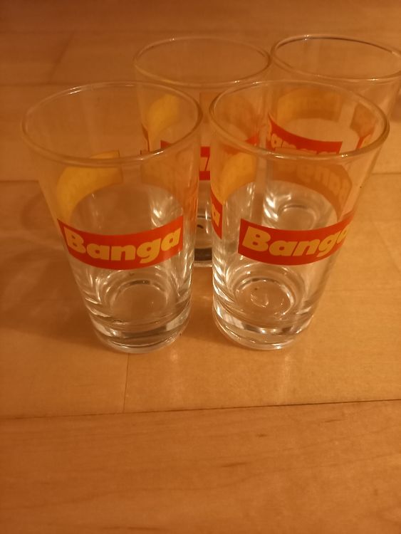 4 Vintage BANGA Gläser aus den 70er Jahre | Kaufen auf Ricardo