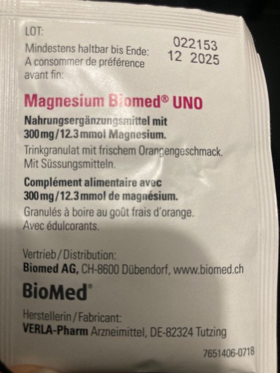 Magnesium Biomed Uno 24 Sachets (Neu (gemäss Beschreibung)) in ...