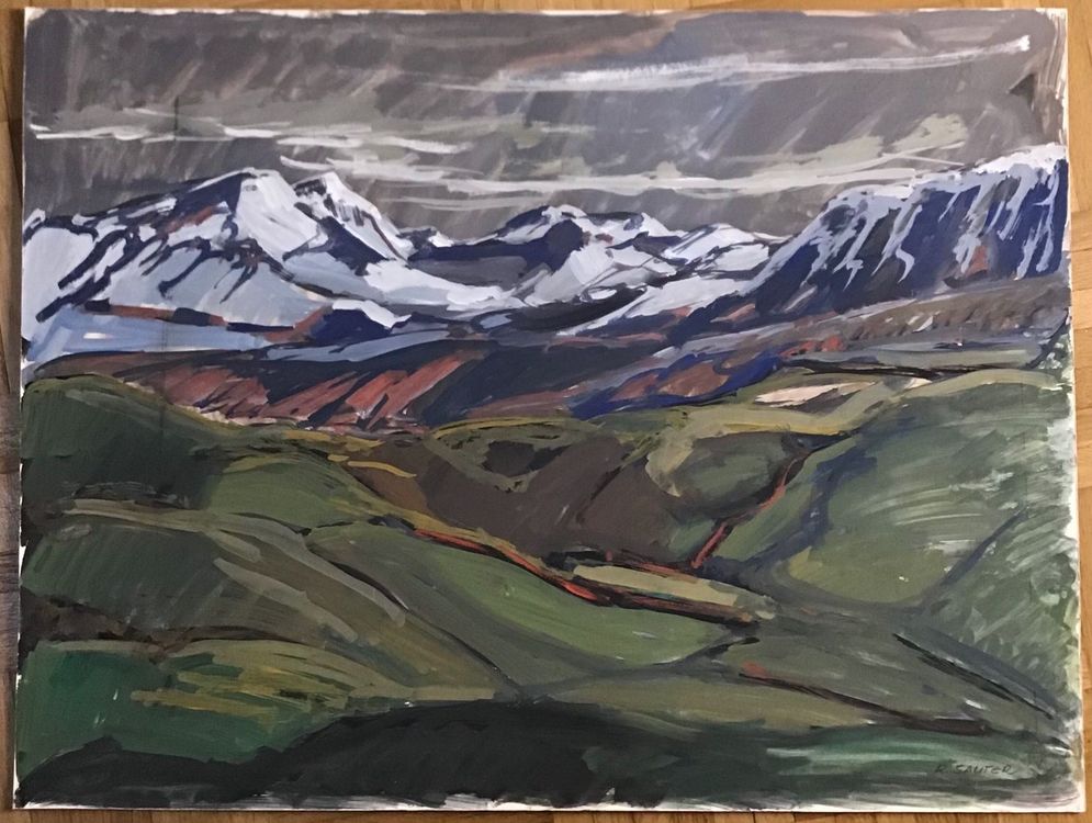 Rudolf Sauter (1923) Grosse Mischtecknik (Gebraucht) in Root für CHF 20 – mit Lieferung auf ...