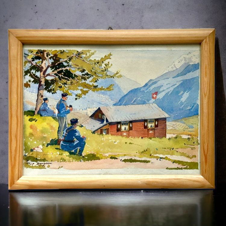 WILLY FRIEDRICH BURGER (1882-1964) Aquarelle sur papier (Gebraucht) in Morges für CHF 255 – mit ...