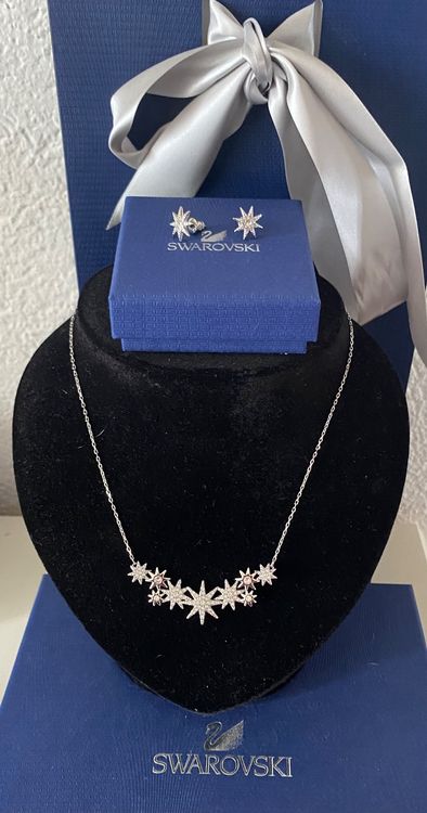 Swarovski Set Kette und Ohrringe mit Box (Neu (gemäss Beschreibung)) in ...