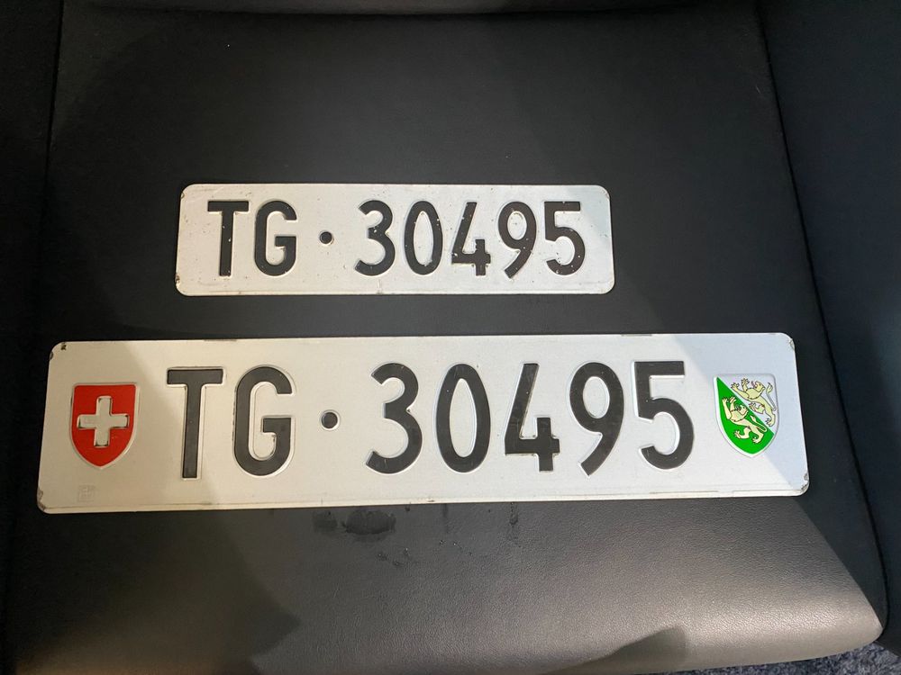 Auto-Kontrollschilder TG 30495 ( zum 30.Geburtstag 30.4.95) (Gebraucht ...