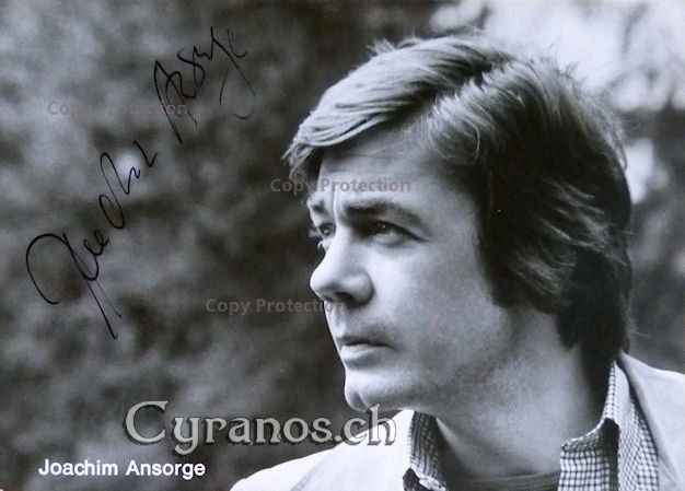 Joachim Ansorge (1939-1980) Schauspieler - sign. Foto (Gebraucht) in ...
