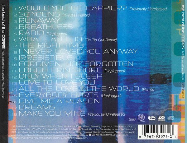 the best of the Corrs - inc. "Lough Erin Shore" (unplugged) (Gebraucht ...