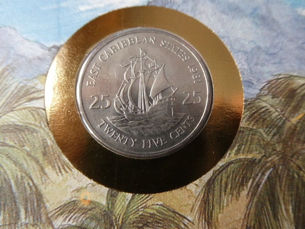 Dominica/East Caribbean 1981, 25 Cents unzirkuliert (Neu (gemäss Beschreibung)) in für CHF 2 ...