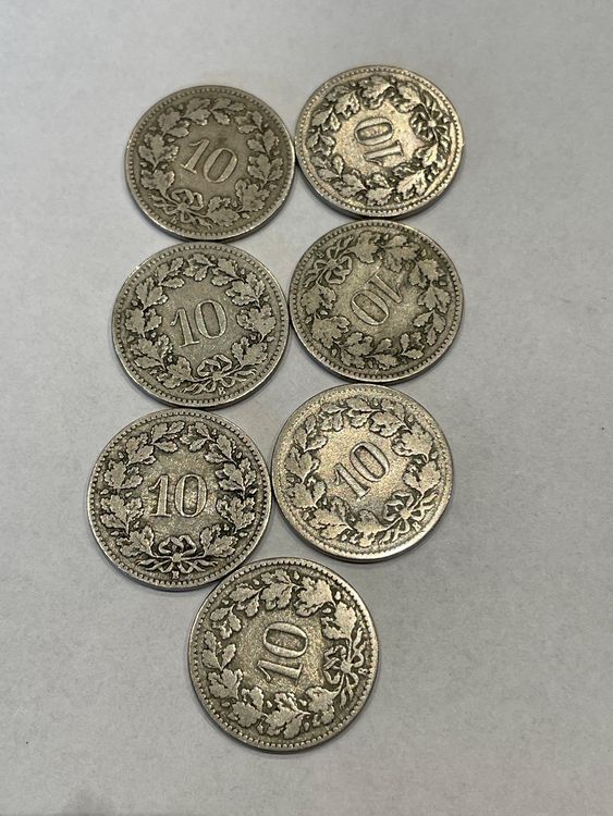 7 stk. 10rp. ü 100j alt (86) | Kaufen auf Ricardo