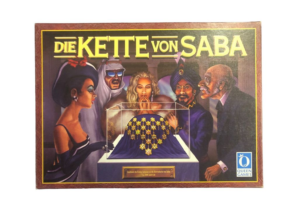 DIE KETTE VON SABA Queen Games - Brettspiel - Vintage *NEU* (Neu ...