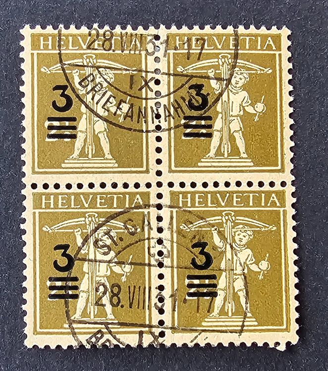 Z 180 Tellknabe Viererblock (1930) (Gebraucht) in Hittnau für CHF 3 – mit Lieferung auf Ricardo ...