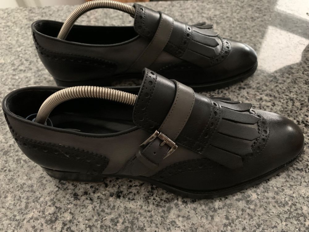 Santoni One Monk Schnallenschuhe Budapester Gr.36,5 zu Hose (Gebraucht ...