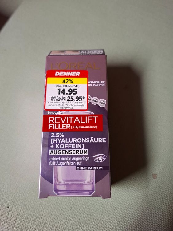 L'Oréal Revitalift Augenpflege Filler mit Hyaluronsäure NEU (Neu und originalverpackt) in ...