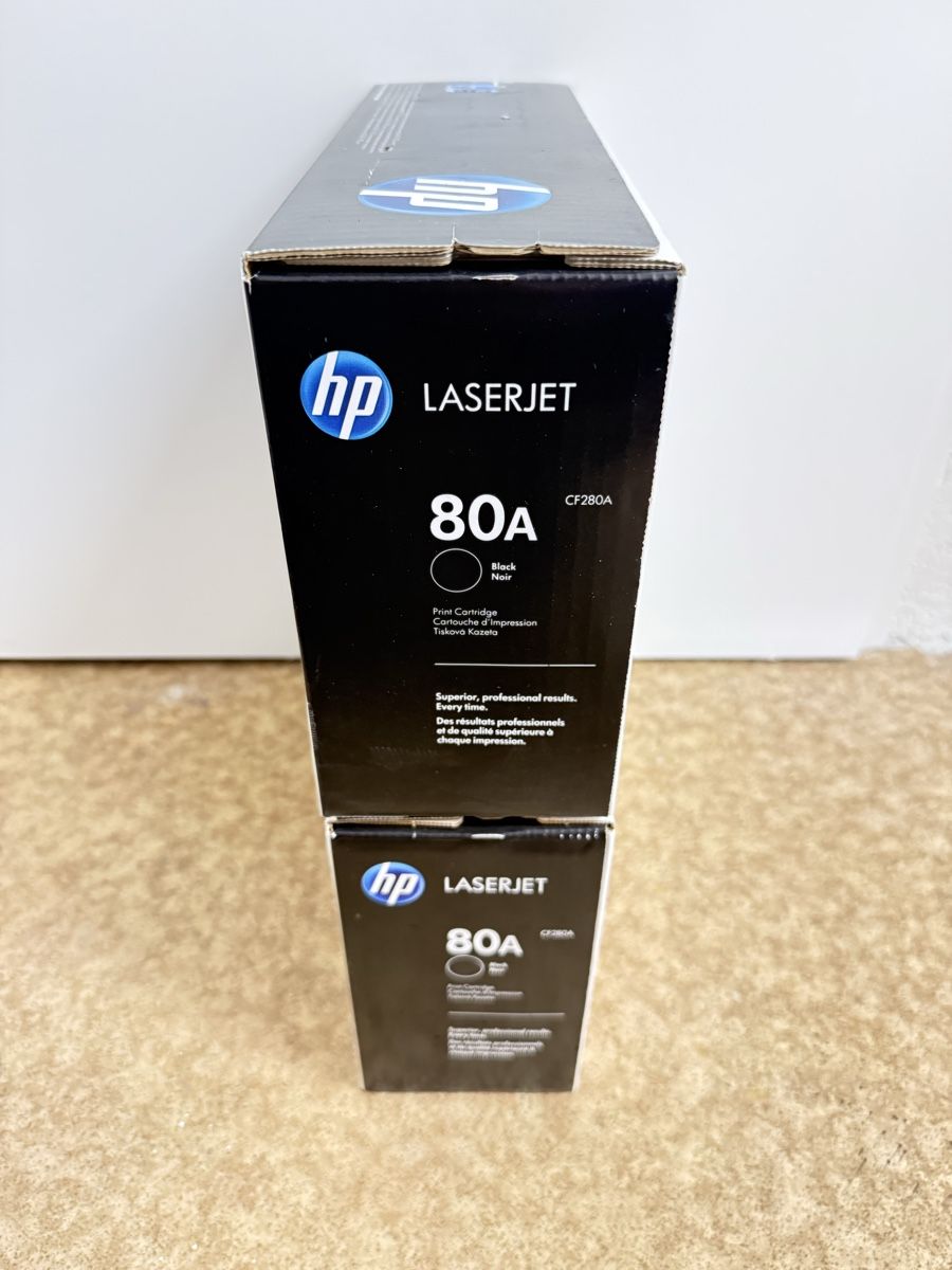 2 x HP LaserJet 80A Black Toner Cartridge - New! (Neu und ...