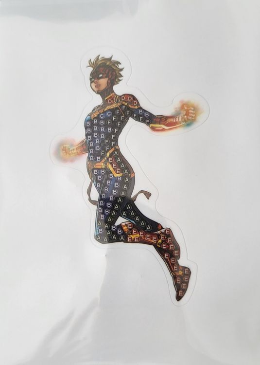 Disney 100 Crystal Art Sticker - Captain Marvel (Neu und ...