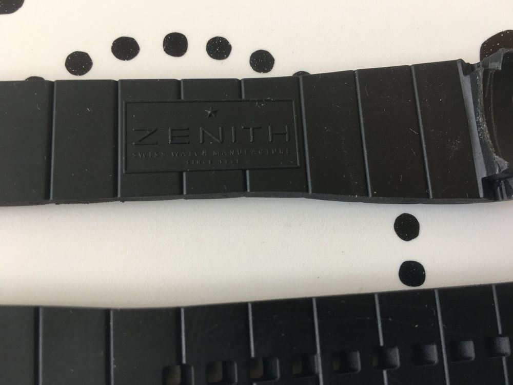 ZENITH ORIGINAL - BRACELET SILICONE - BLACK - NEW !!! (Neuf (Voir ...