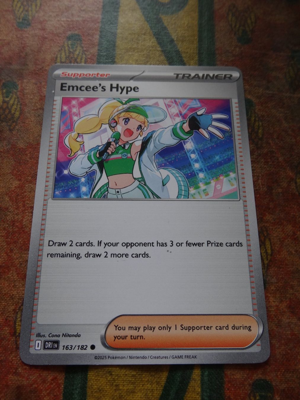 POKEMON Emcee's hype I DRI EN 163/182 TRAINER 2025 (D'occasion) à ...