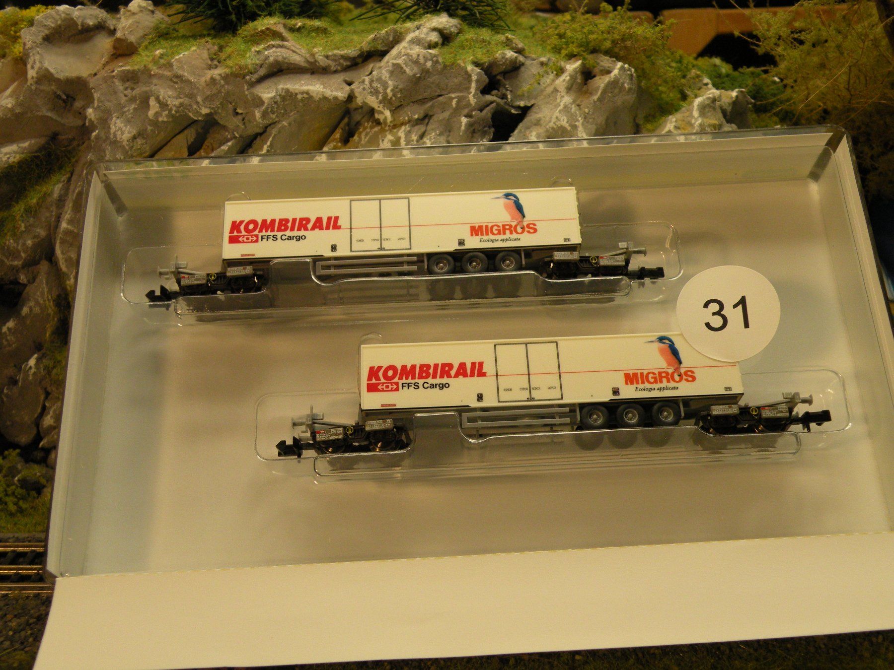 Trix H0 15202 Migros Kombiwagen 2er Set, neuwertig! (31 O) (Gebraucht ...