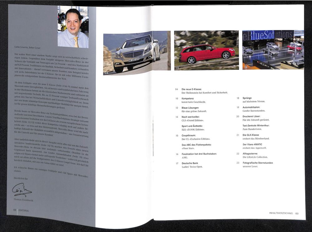 MERCEDES-BENZ visions Heft Ausgabe 1 (2009)Schweizer Journal (Neu ...