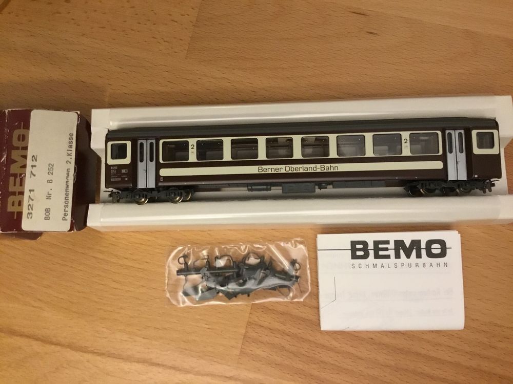 Bemo BOB Berner Oberland Bahnen 2 Wagen (1x B 252 1x AB 215) (Gebraucht ...