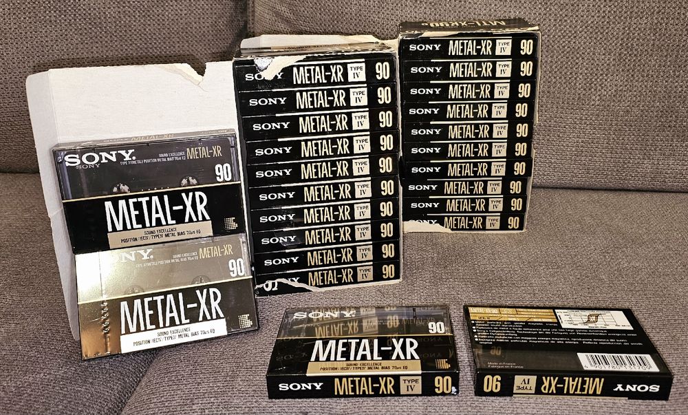 💥SONY"MÉTAL-XR90"💥super cassettes type IV de 1990 (Neu und ...