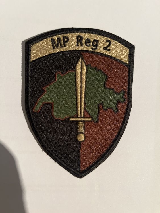 MP Reg 2 Patch Schweizer Armee Militär Polizei Regiment (Neu (gemäss ...