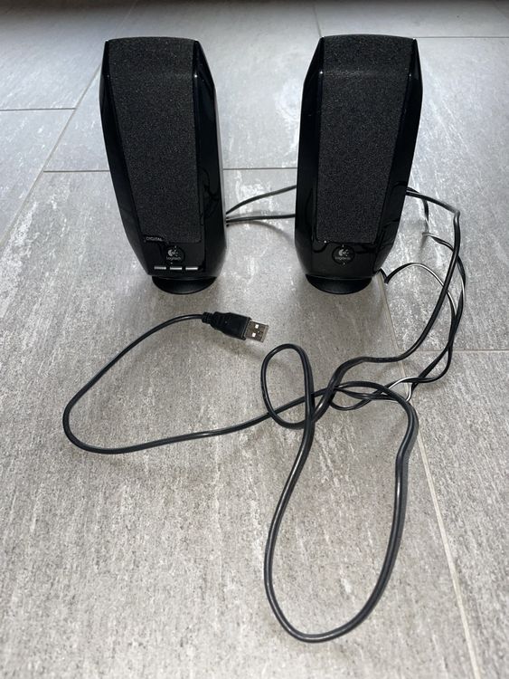 Logitech PC-Lautsprecher USB Soundanlage Boxen schwarz S-150 (Gebraucht ...
