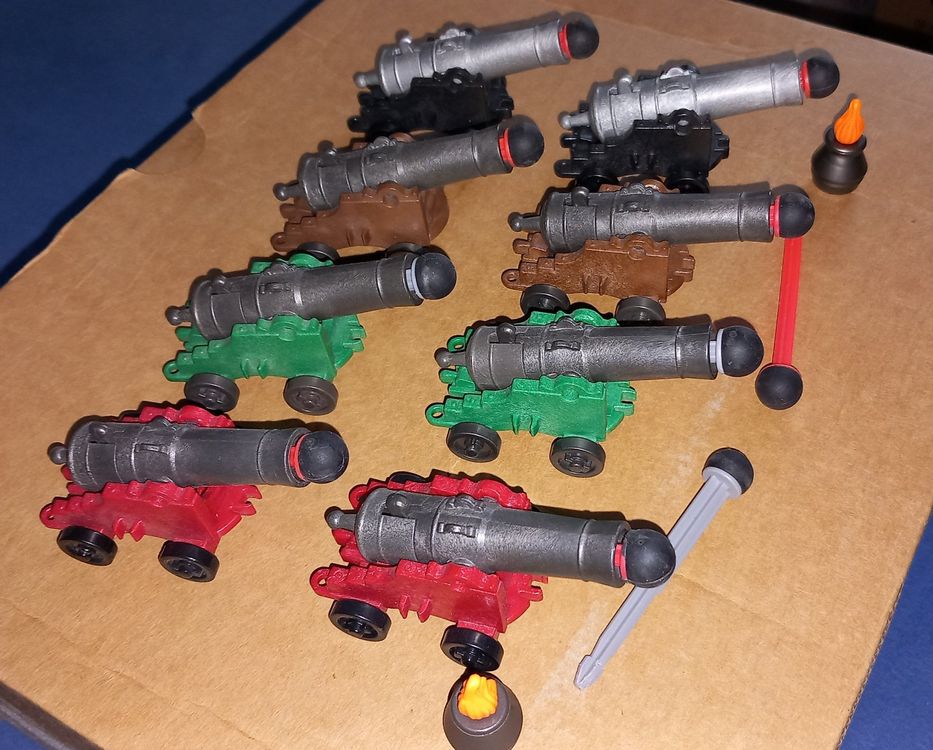 Lot de 8 canons Playmobil pirates,chateaux! (D'occasion) à Bernex pour ...